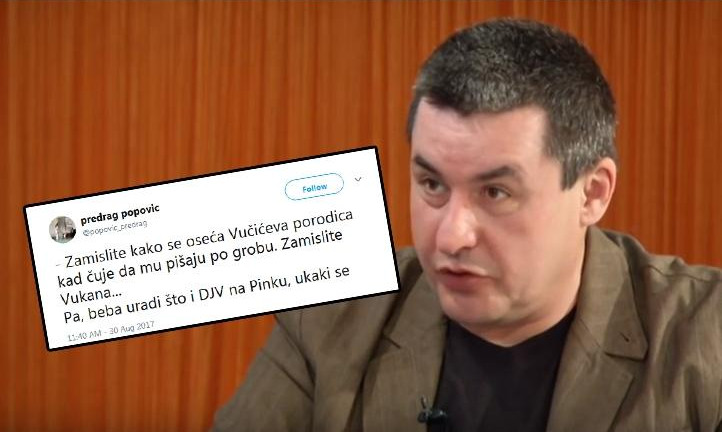 TEŽAK BOLESNIK! Brkićev novinar Predrag Popović na Tviteru napao ...