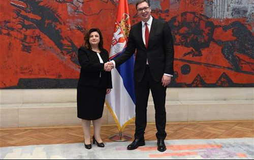 (FOTO) PREDSEDNIK VUČIĆ primio akreditive ambasadorke Libana i ...