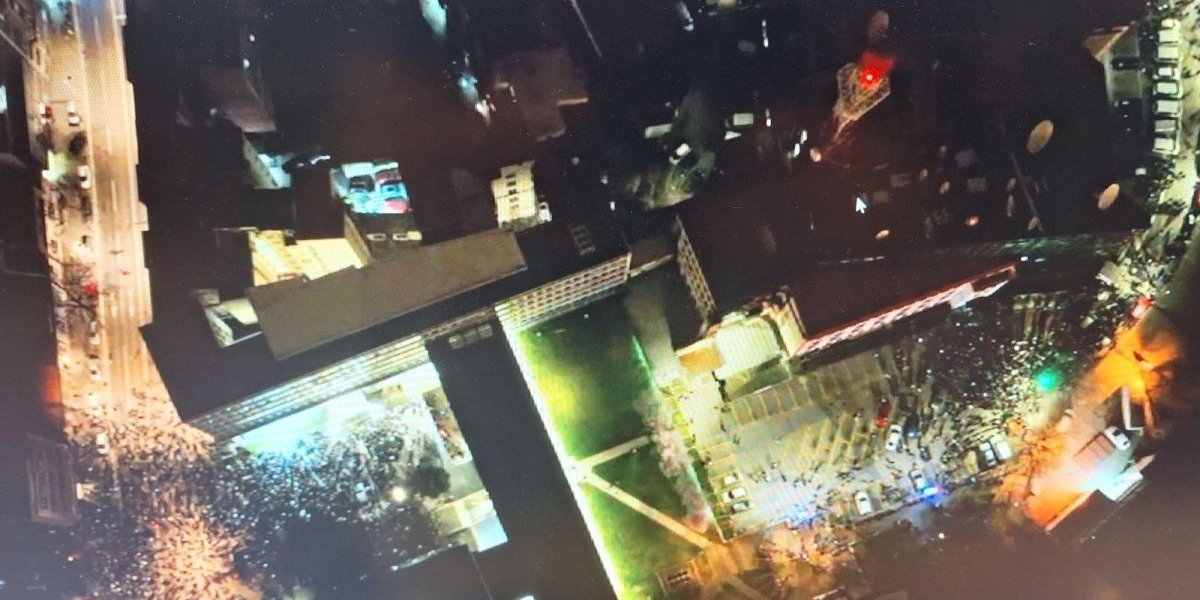 blokada rts slika iz drona - Informer.rs