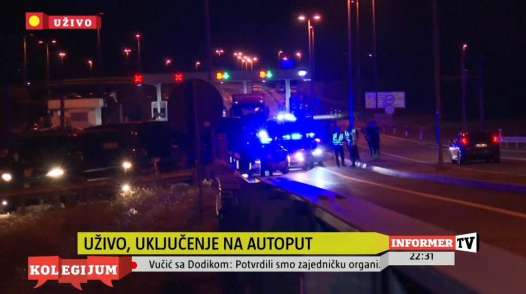 blokada auto puta milos veliki - Informer.rs