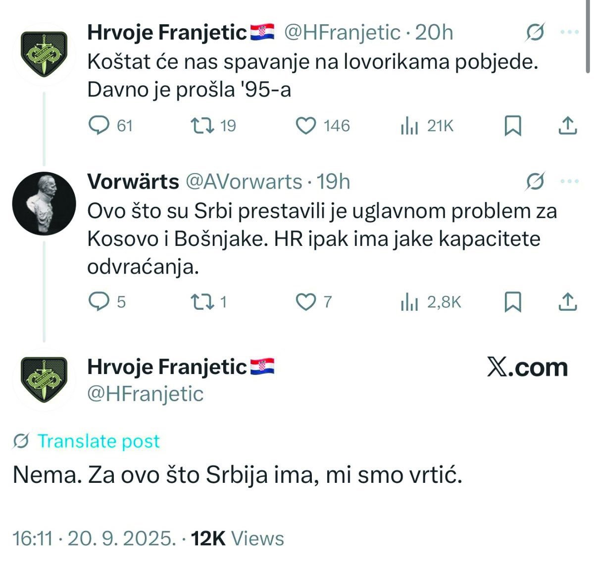 Hrvati ljubomorni na uspeh vojne parade - Informer.rs